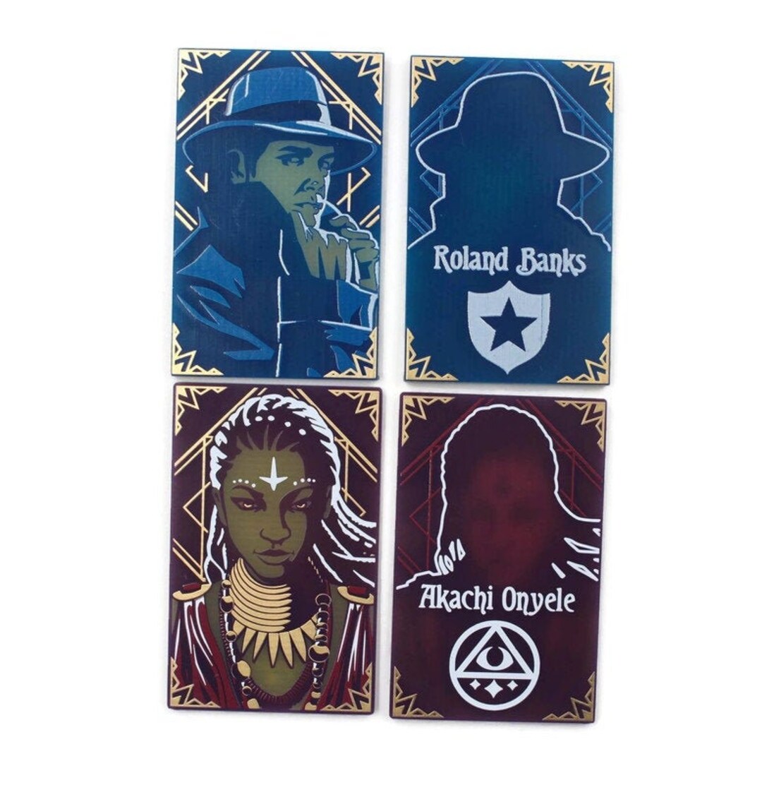 Arkham Horror LCG Investigator Mini-portraits - Roland and Akachi | Fan ...