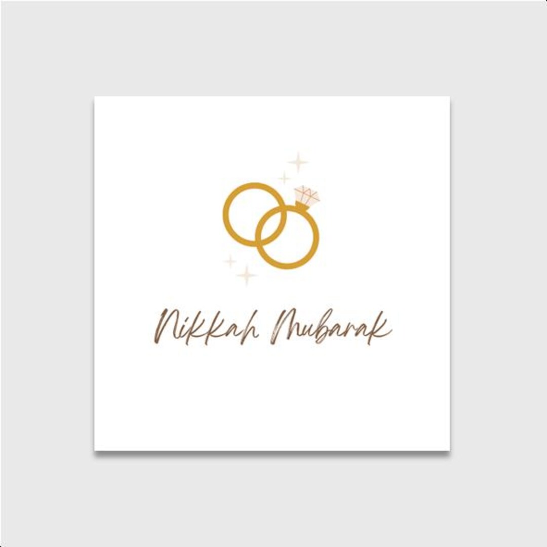 Nikkah Mubarak - Wedding Occasion Cards | Nikkah | Islamic Wedding ...