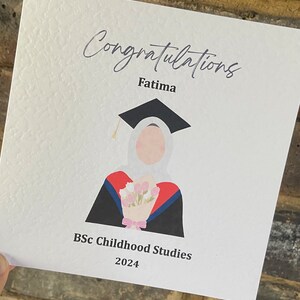 Graduation Greeting Card | Muslim Greeting Card | Hijab Woman | Islamic ...