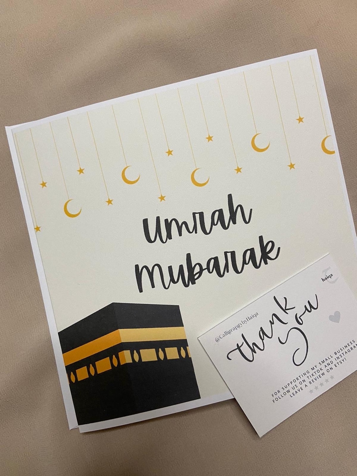 Umrah Mubarak Card | Islamic Greeting Cards | Kaabah Card | Islam ...