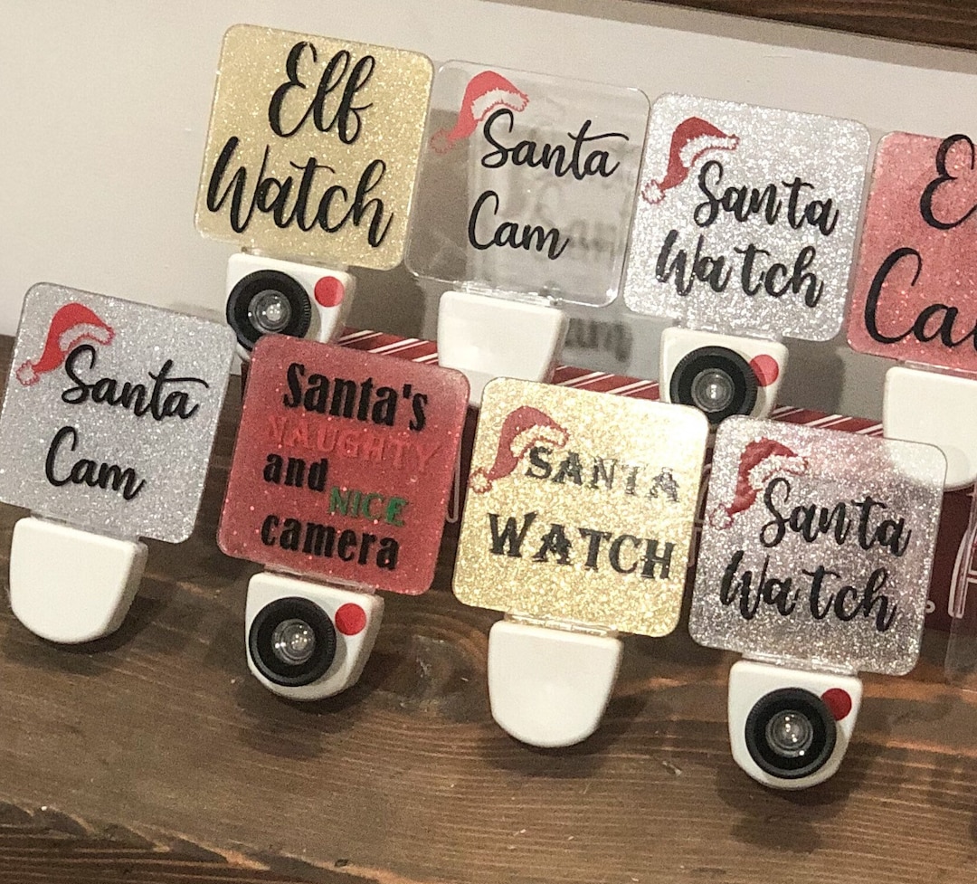 Santa Cam Nightlight | Christmas Decor, Faux Lens - Etsy