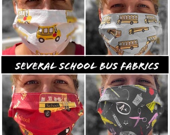 School Bus Face Mask - Etsy