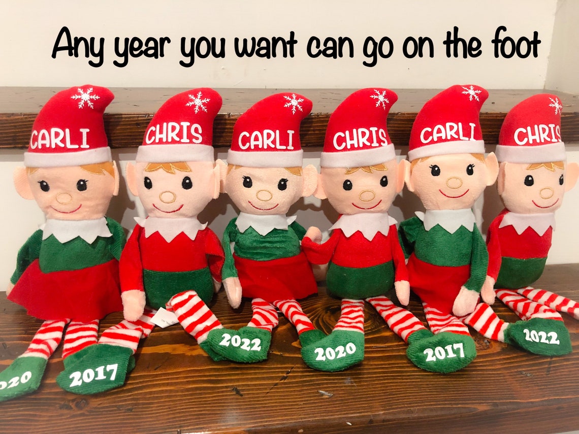 Personalized Elf Plush Elf Customized Elf Christmas Elf | Etsy