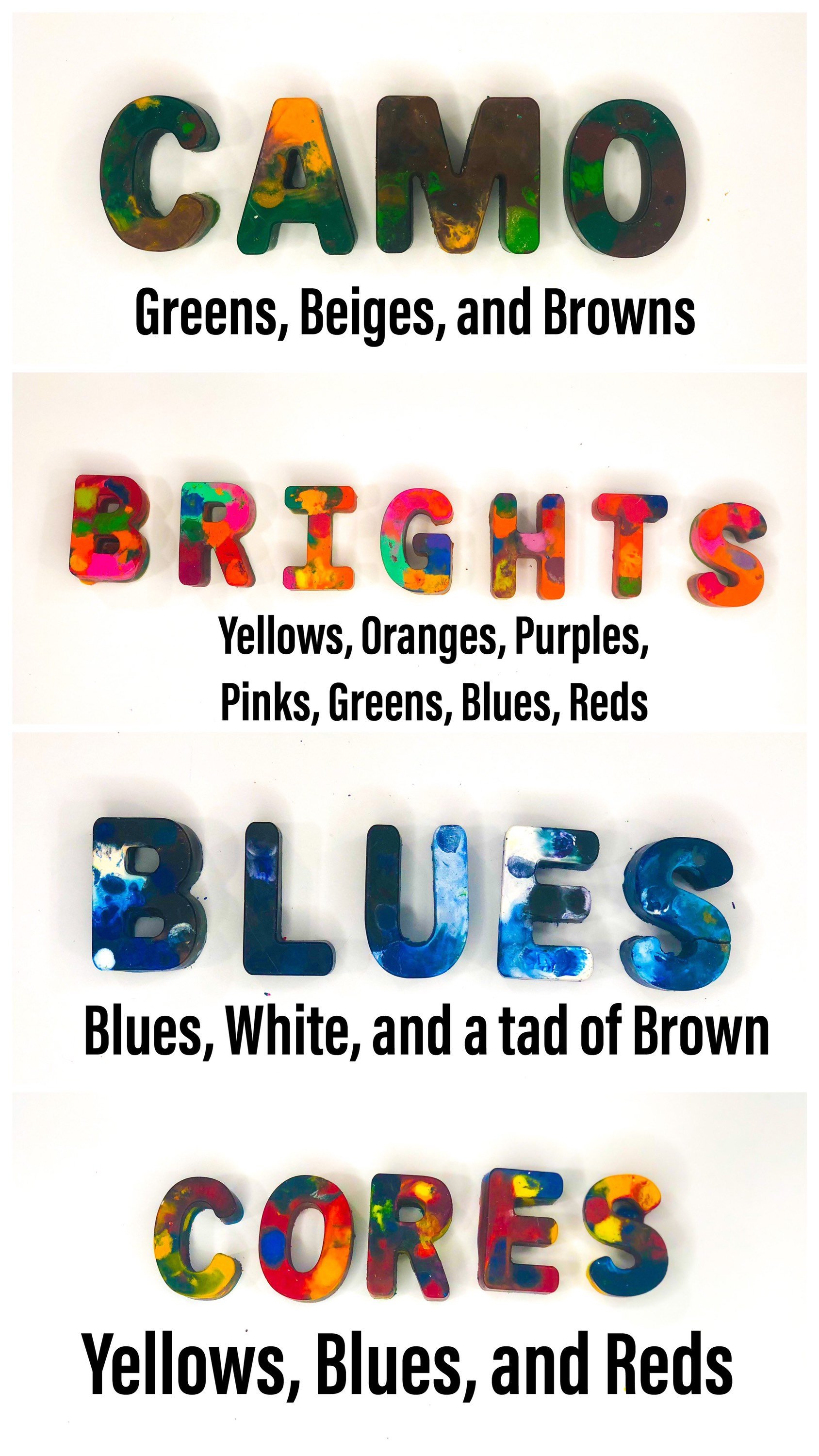 Alphabet Crayons Crayon Names Crayon Letters Kids Birthday | Etsy