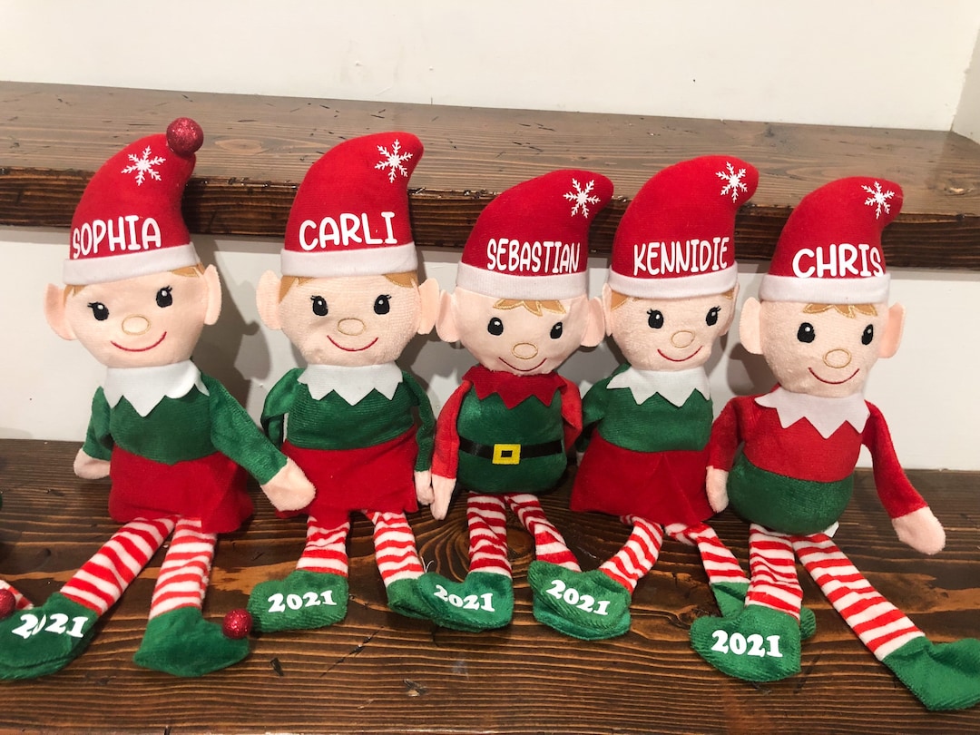 Personalized Christmas Elf Plush: Custom Name, Stocking Stuffer - Etsy