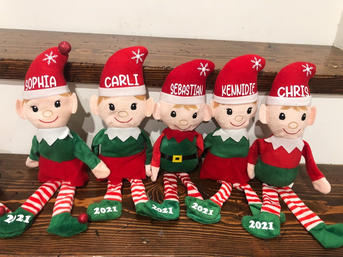 Personalized Elf Plush Elf Customized Elf Christmas Elf | Etsy