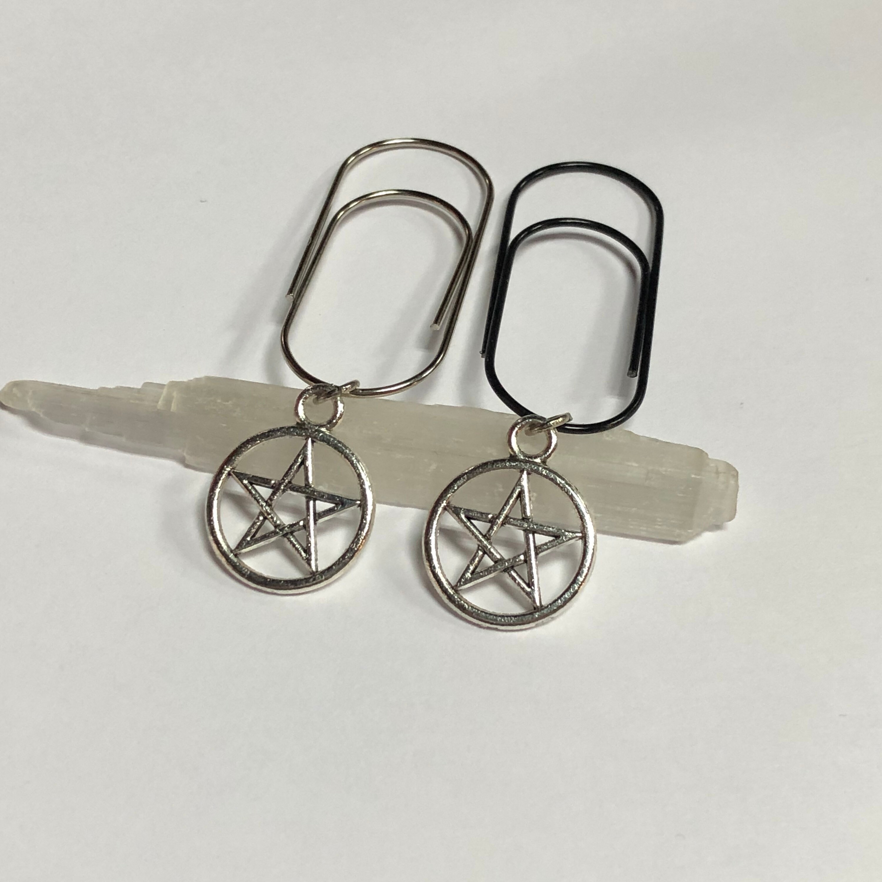 Pentacle Pentagram Planner Charm Clip Bookmark - Etsy