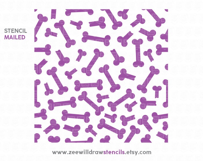 Bones Stencil Reusable Bones Stencil DIY Craft Stencil, Painting ...