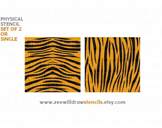 Tiger Stripe Stencil, Reusable Tiger Stripe Stencil, Art Stencil DIY ...
