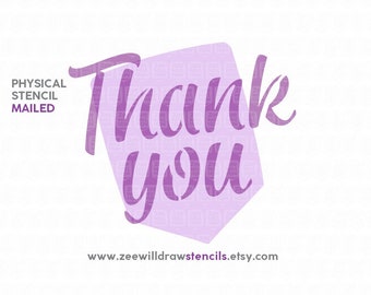 Thank You Stencil Minis From the Stencil Studio. Handy - Etsy