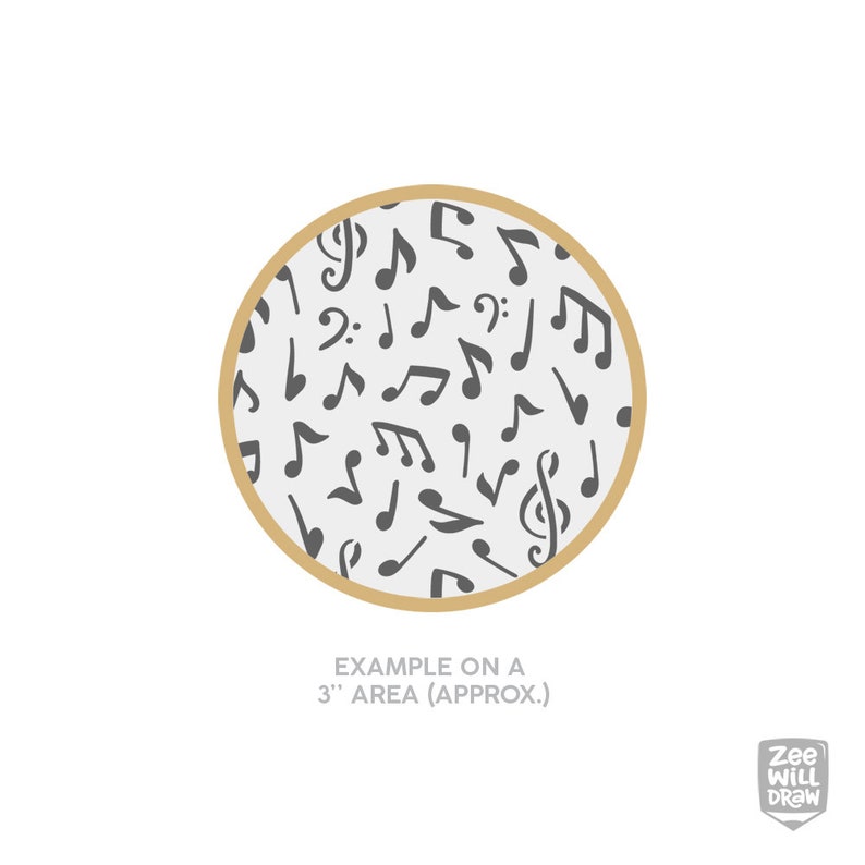 Music Notes Stencil for Cookies Cakes and Crafting - Etsy