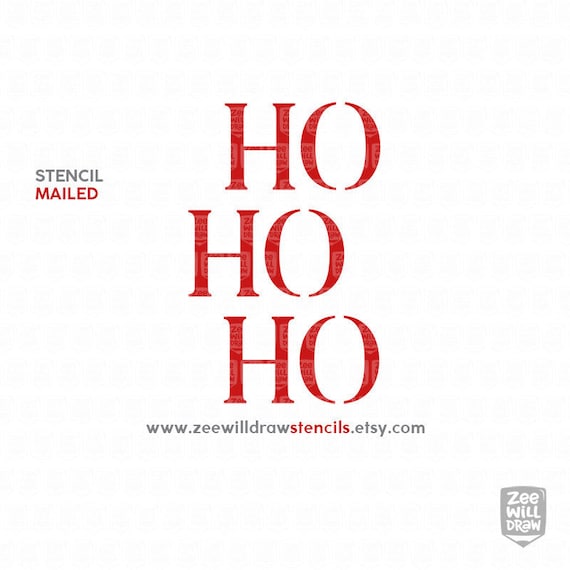 HO HO HO Stencil for cookies cakes and crafting | Etsy