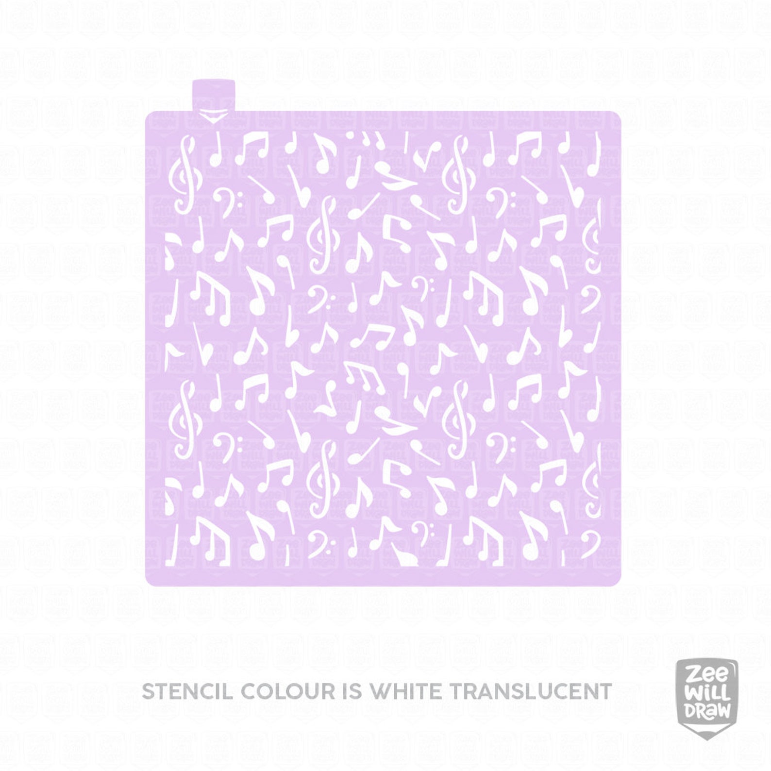 Music Notes Stencil for Cookies Cakes and Crafting - Etsy