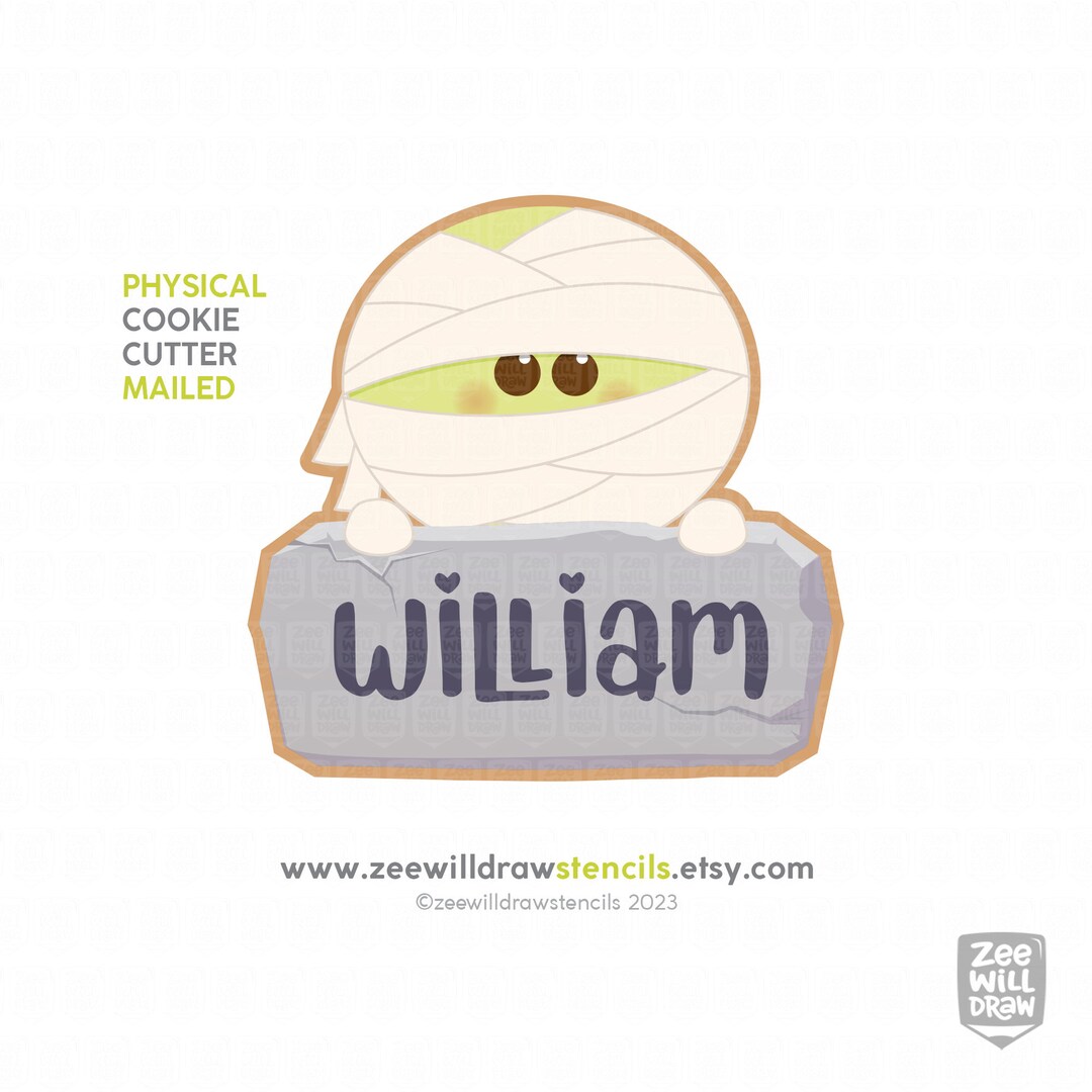 Mummy Plaque Cookie Cutter - Etsy