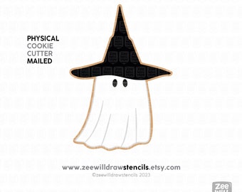 Ghost With Pointy Witch Hat Cookie Cutter - Etsy