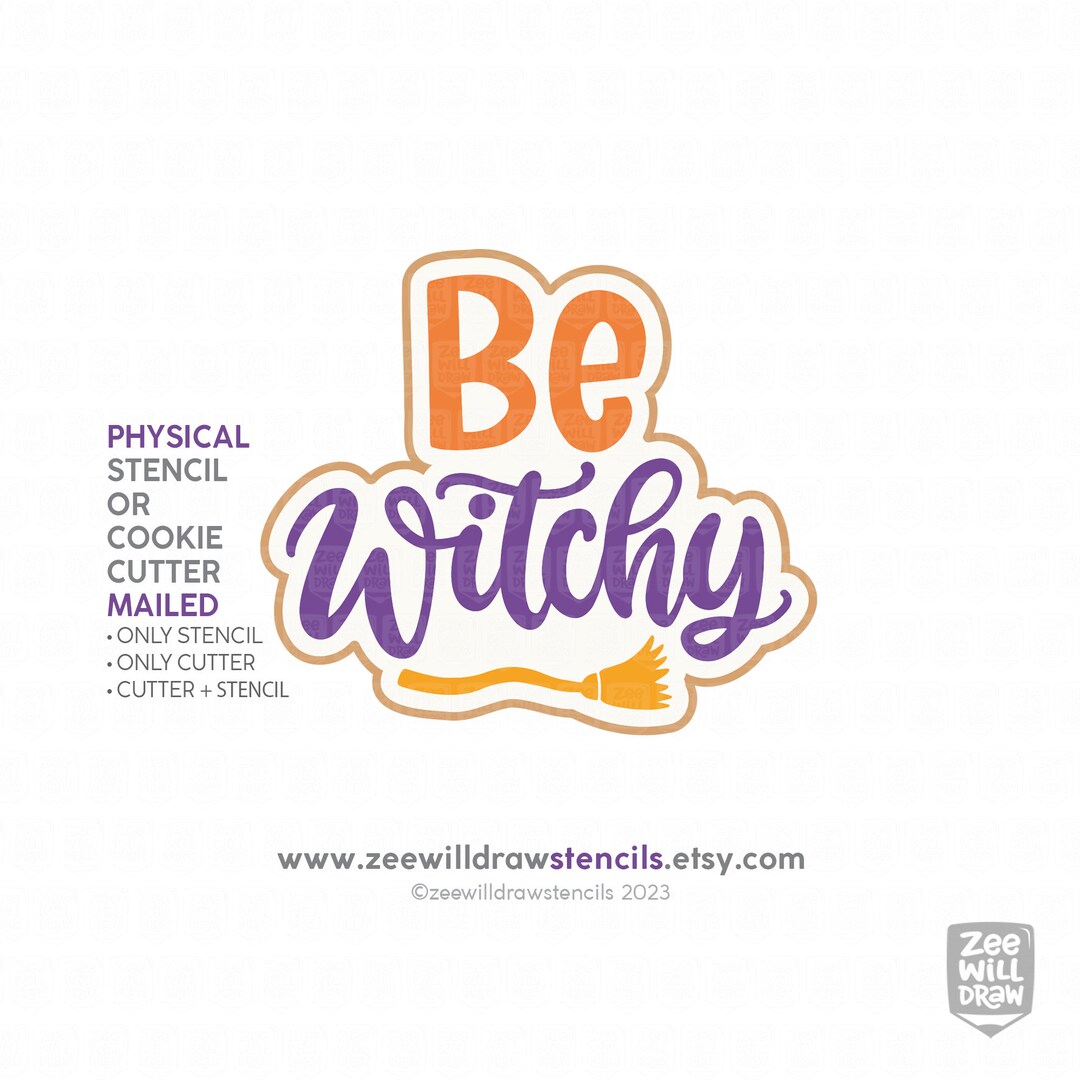 Be Witchy Plaque Cookie Cutter - Etsy