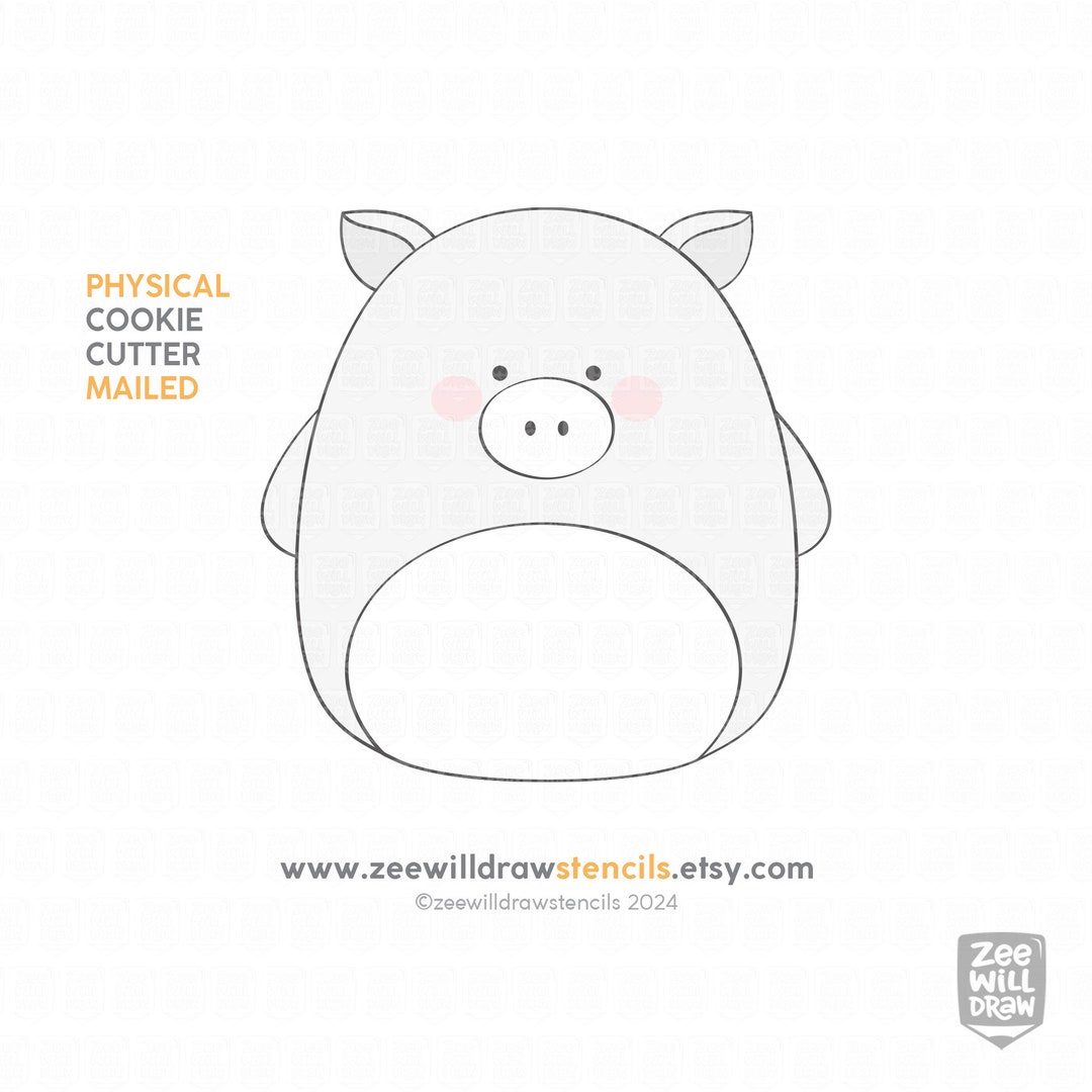 Pig Squish Cookie Cutter - Etsy
