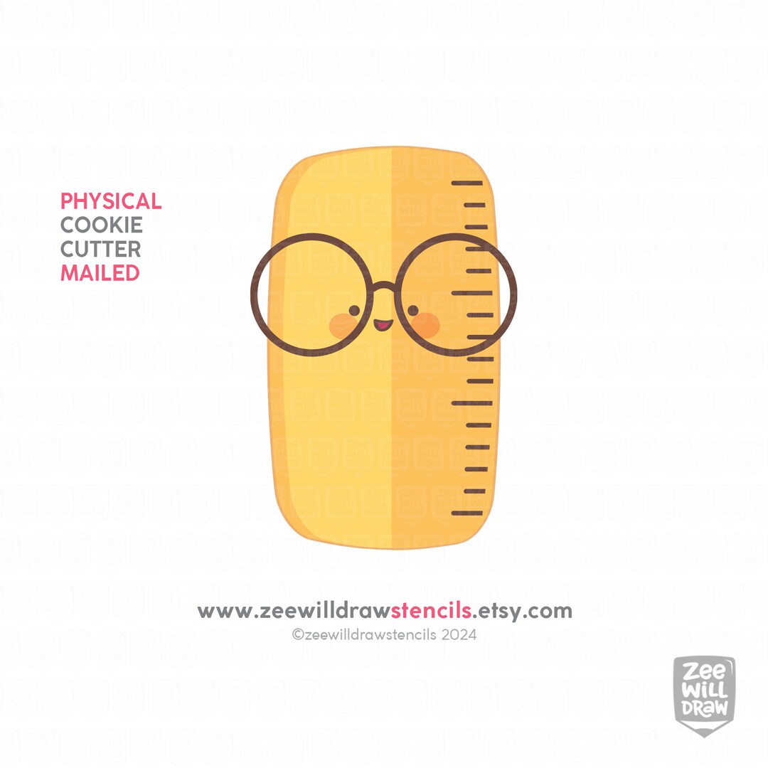 Nerdy Ruler Cookie Cutter - Etsy