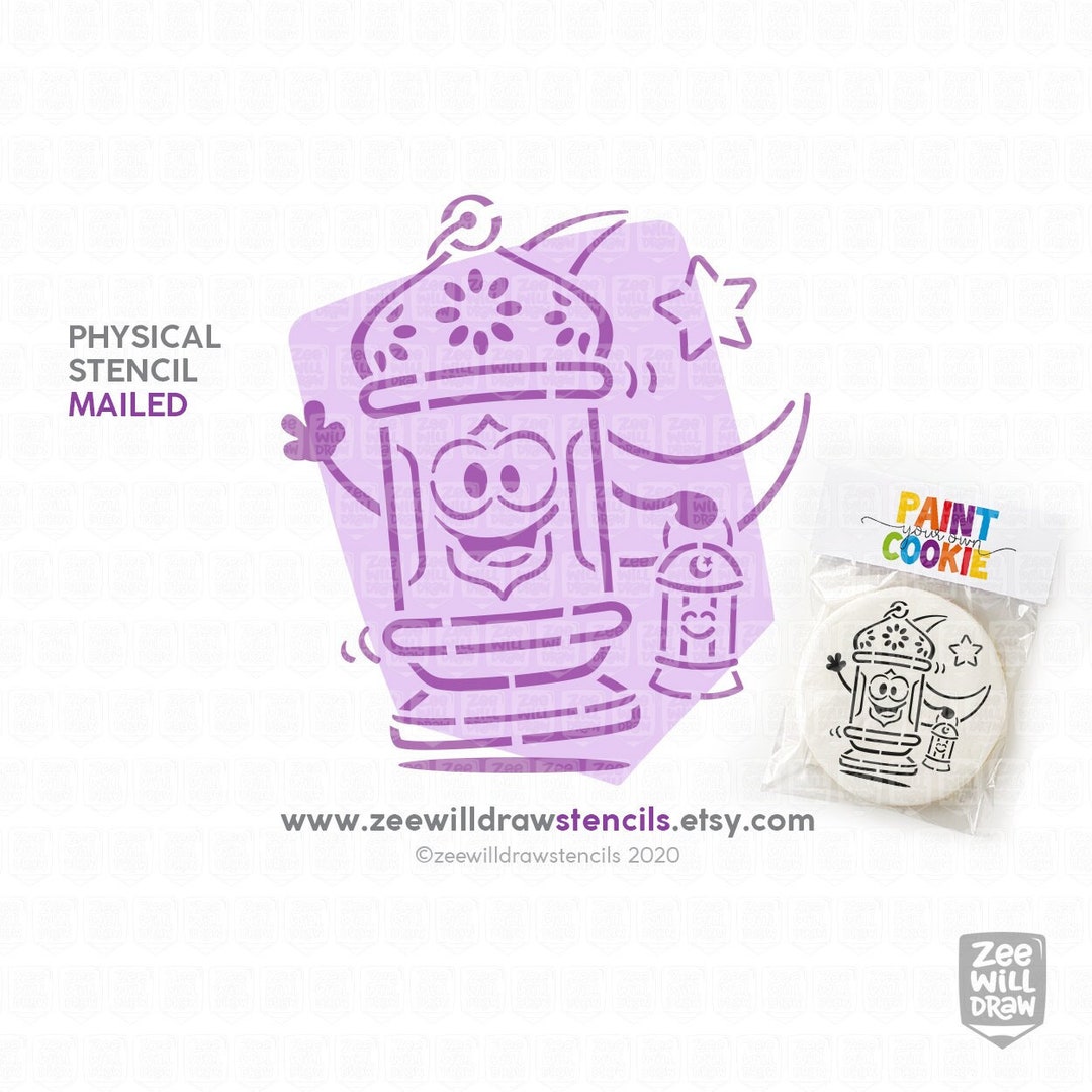 Ramadan Lantern PYO Stencil - Etsy