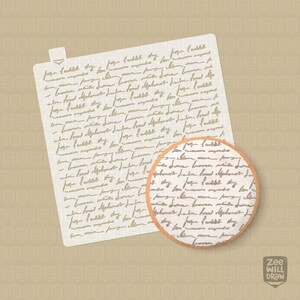 Vintage Script Stencil for Cookies, Cakes and Crafting - Etsy