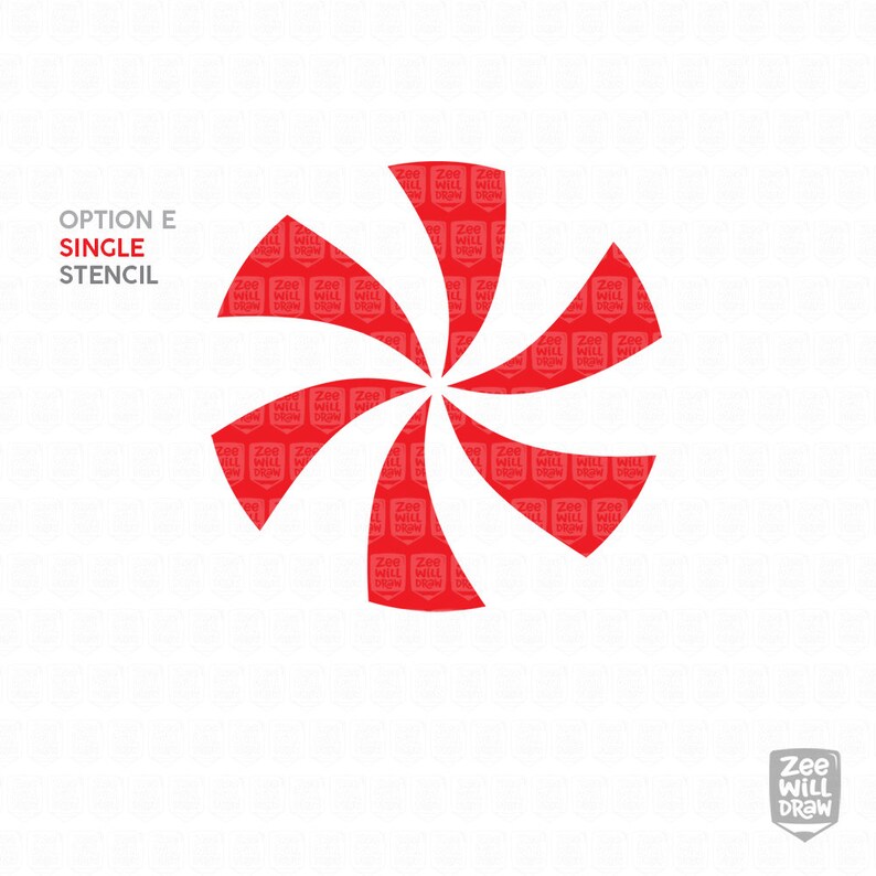 Peppermint Candy Stencil for Cookies, Cupcakes and Crafting - Etsy