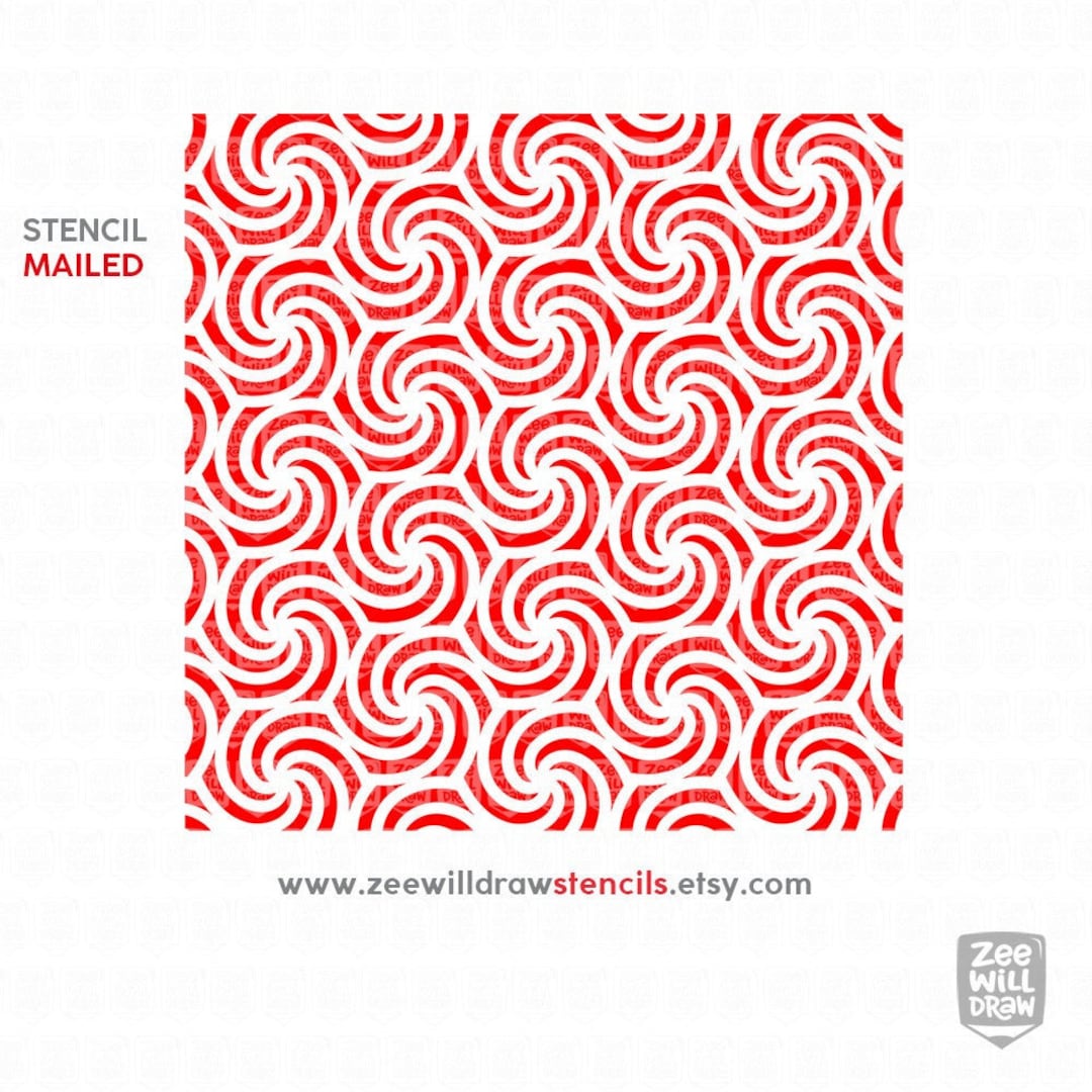 Peppermint Candy Stencil for Cookies, Cakes and Crafting - Etsy UK