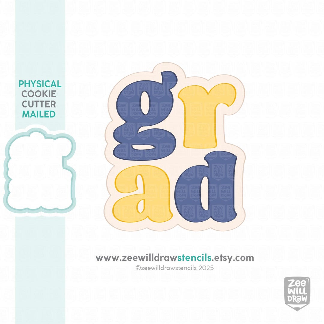 Grad Plaque Cookie Cutter - Etsy