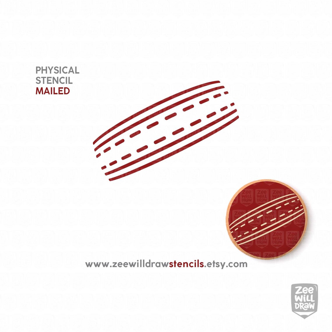 Cricket Ball Stencil for Cookies, Cakes and Crafting - Etsy