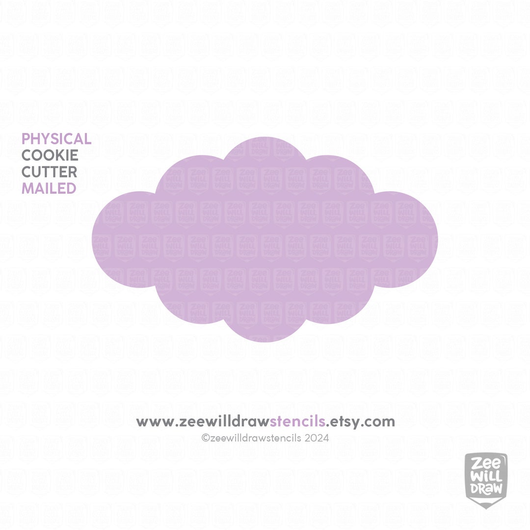 Cloud Plaque Cookie Cutter - Etsy