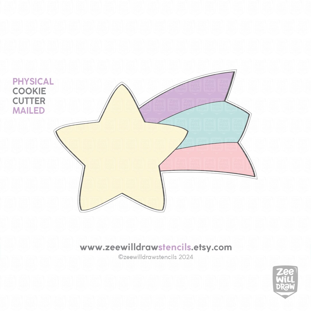 Shooting Star Cookie Cutter - Etsy