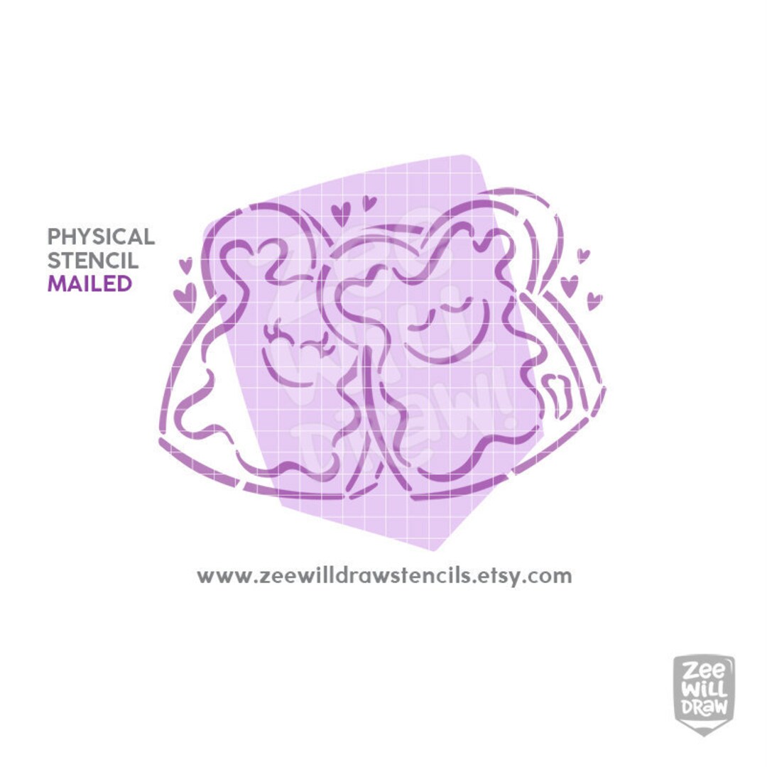 Peanut Butter and Jelly Toasts PYO Stencil - Etsy