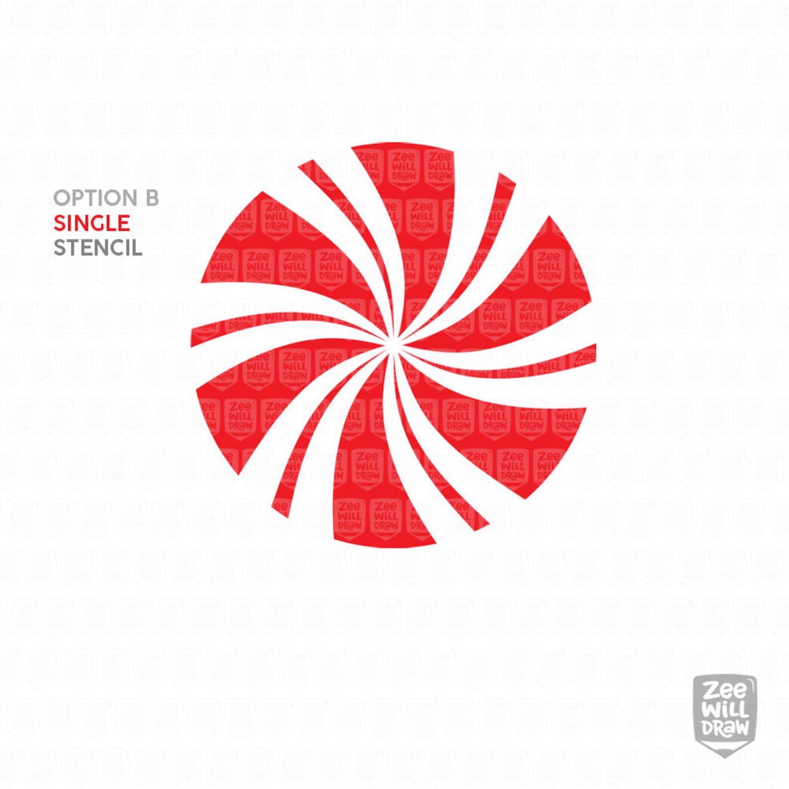 Peppermint Candy Stencil for Cookies, Cupcakes and Crafting - Etsy