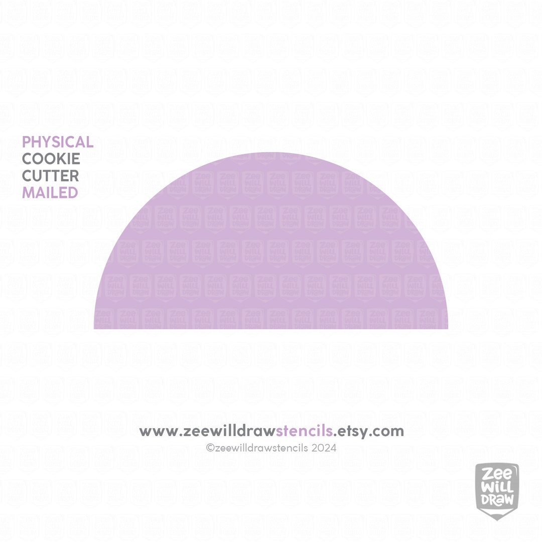 Half Circle Cookie Cutter - Etsy