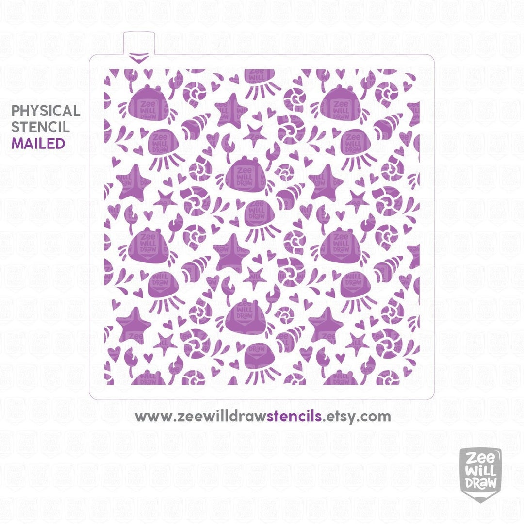 Summer Pattern Stencil for Cookies, Cakes and Crafting - Etsy