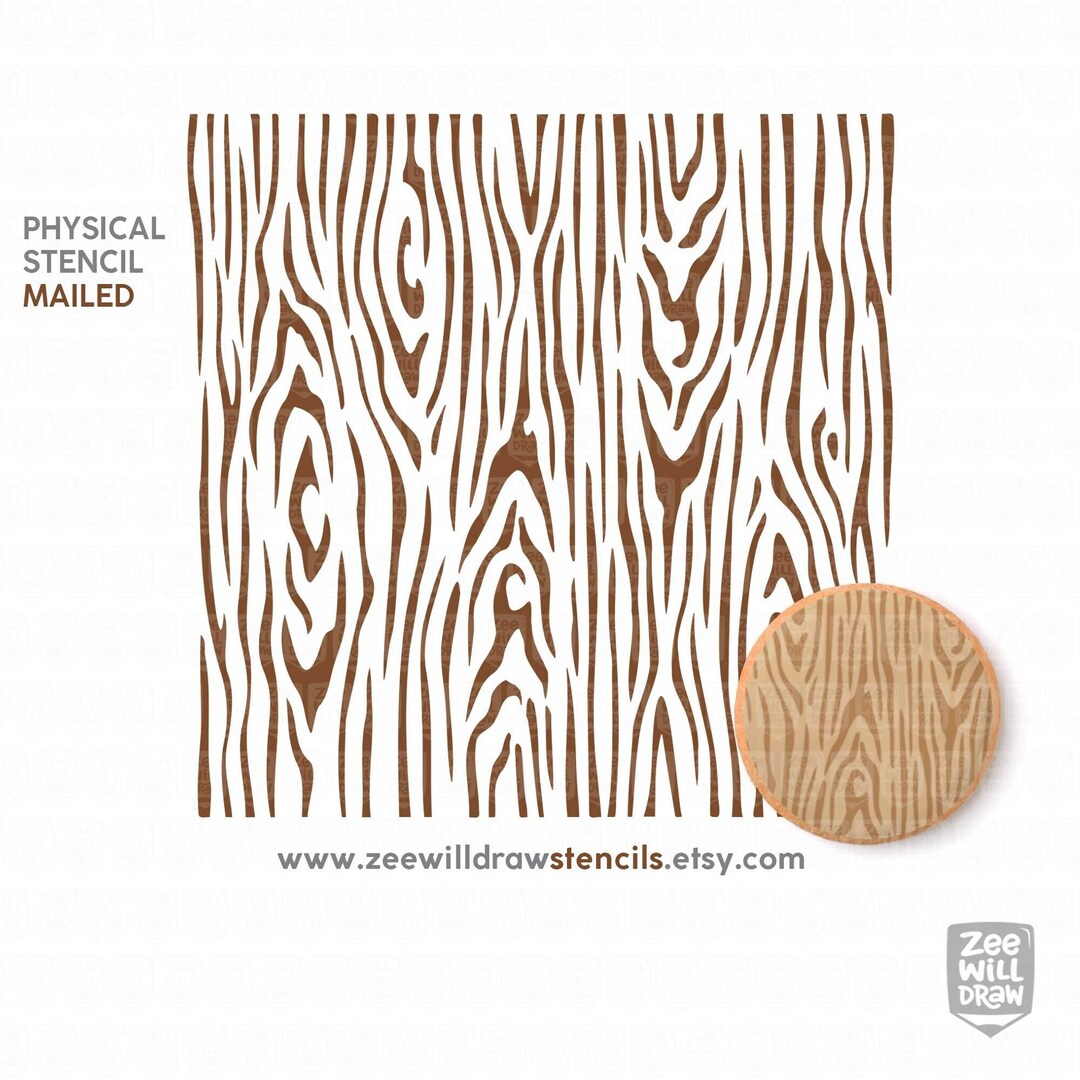 Woodgrain Stencil for Cookies, Cakes and Crafting - Etsy