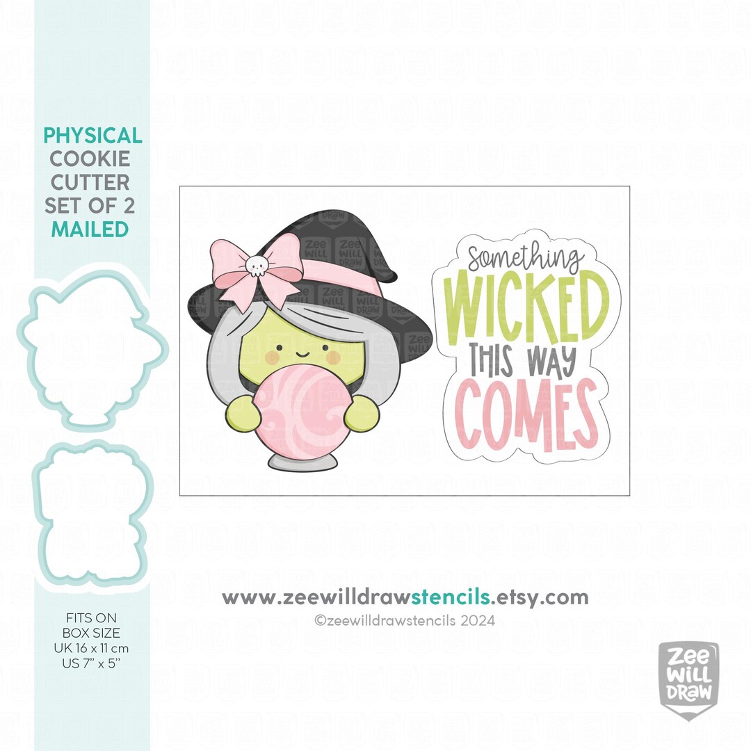 Something Wicked Cookie Cutters Set of 2 - Etsy