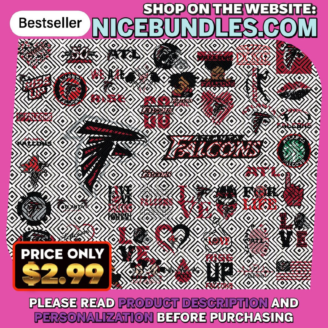 50 Files Atlanta-falcons Team Bundles Svg Atlanta-falcons - Etsy