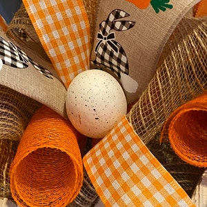 Easter Buffalo Check Wreath, Easter Wreath, Easter Bunny Wreath, Easter ...