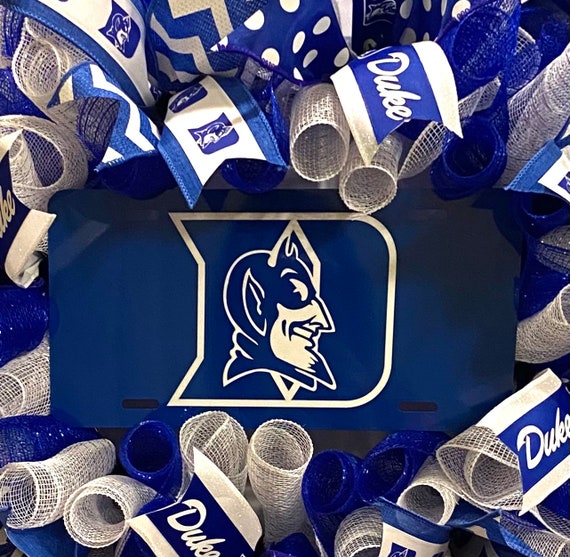 Home & Living Duke University wreath Duke wreath Duke decor Duke Blue ...