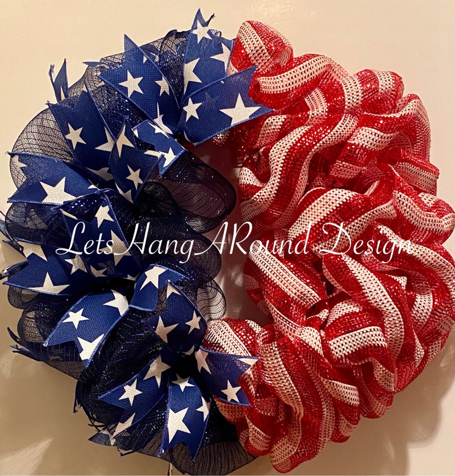 Patriotic Wreath Memorial Day Wreath 4th of July Wreath - Etsy