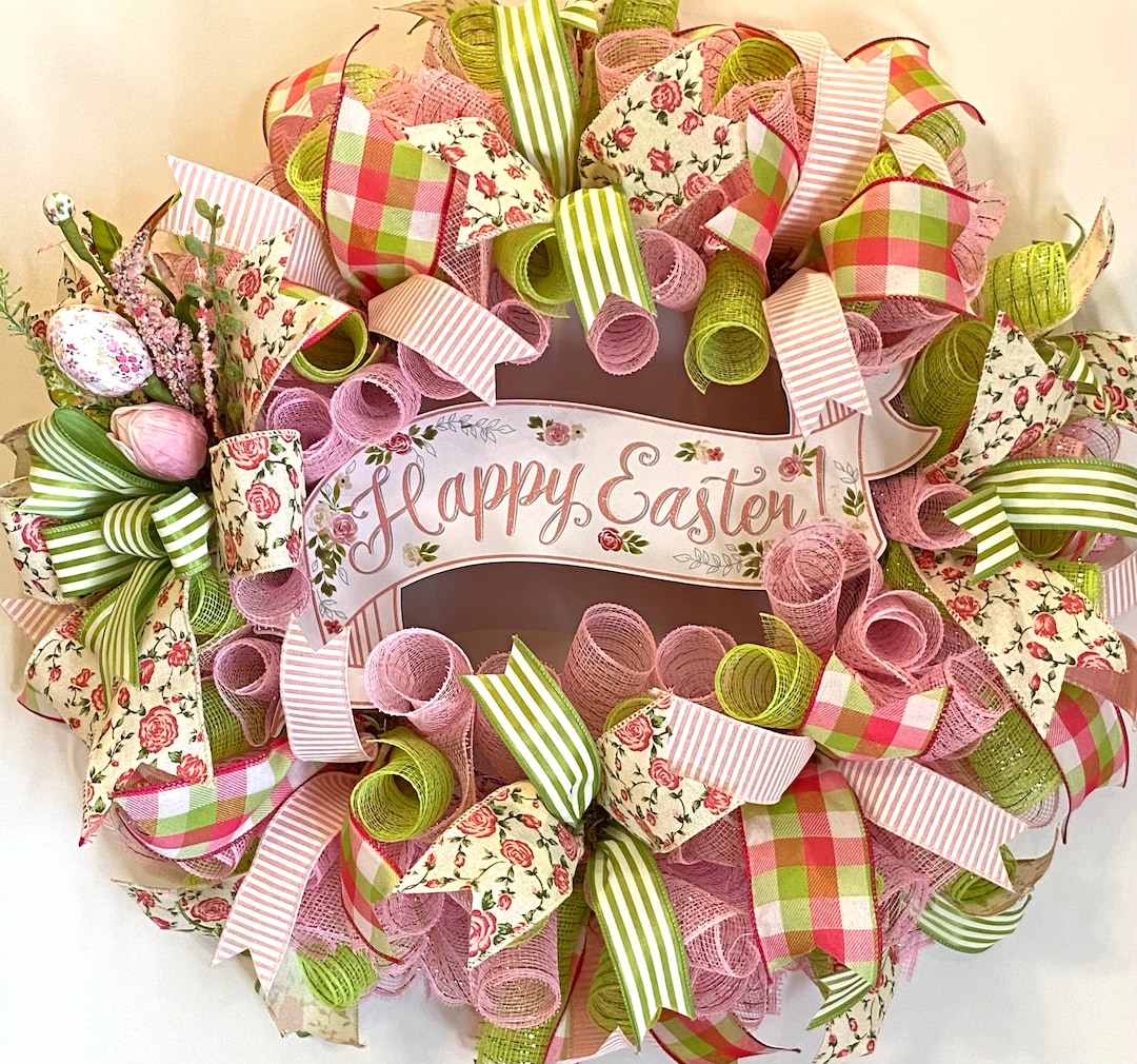 Easter Wreath, Easter Door Wreath, Spring Wreath, Easter Wreaths ...