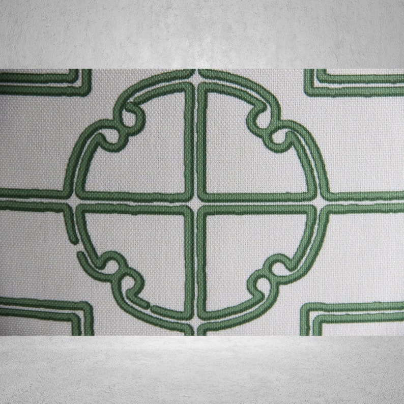 Jade /canary /lacquer Chinoiserie Geometric Throw Pillow Cover ...