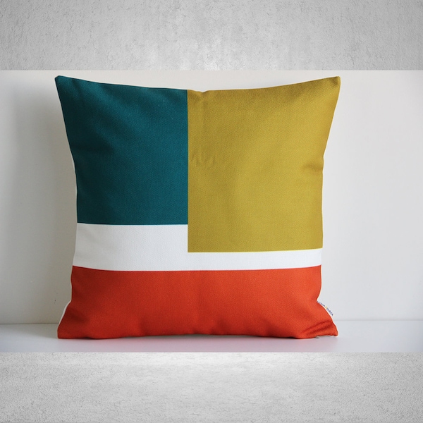 Color Block Pillow - Etsy