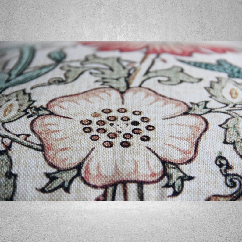 William Morris Floral Decorative Throw Pillow Cover Decor - Etsy