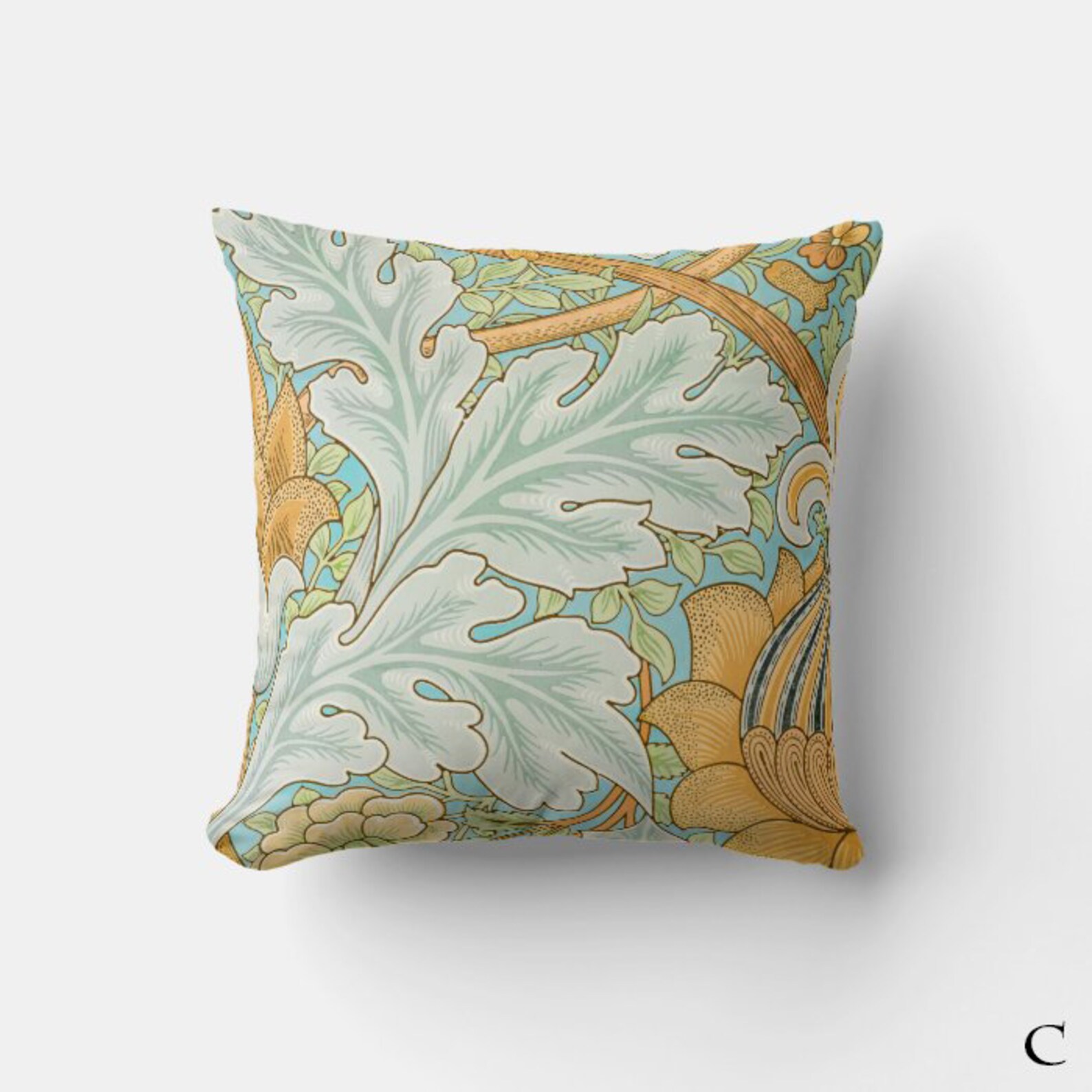 William Morris Pattern Throw Pillow Cover Morris Art Cushion - Etsy