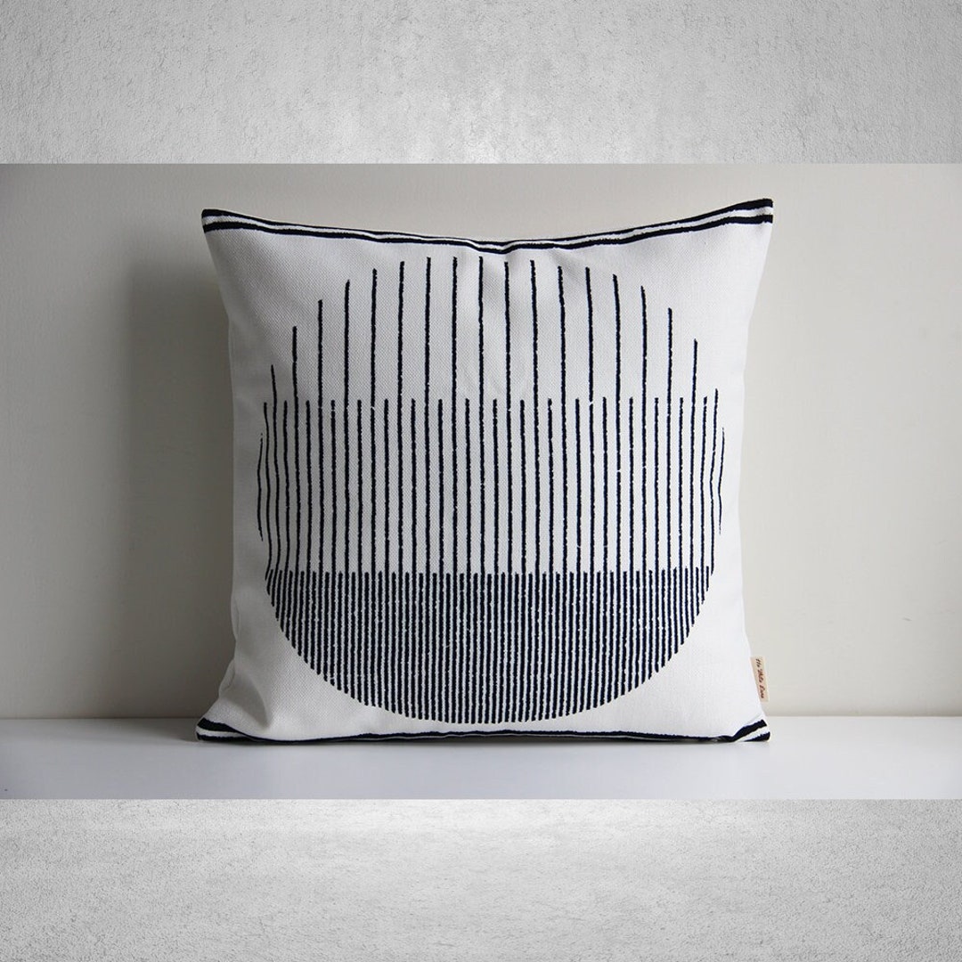 Grunge Texture BOHO Geo Throw Pillow Cover - Rustic Minimalist ...
