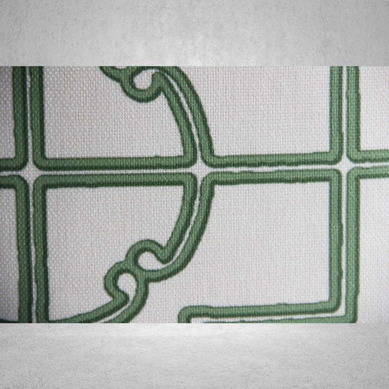 Jade /canary /lacquer Chinoiserie Geometric Throw Pillow Cover ...