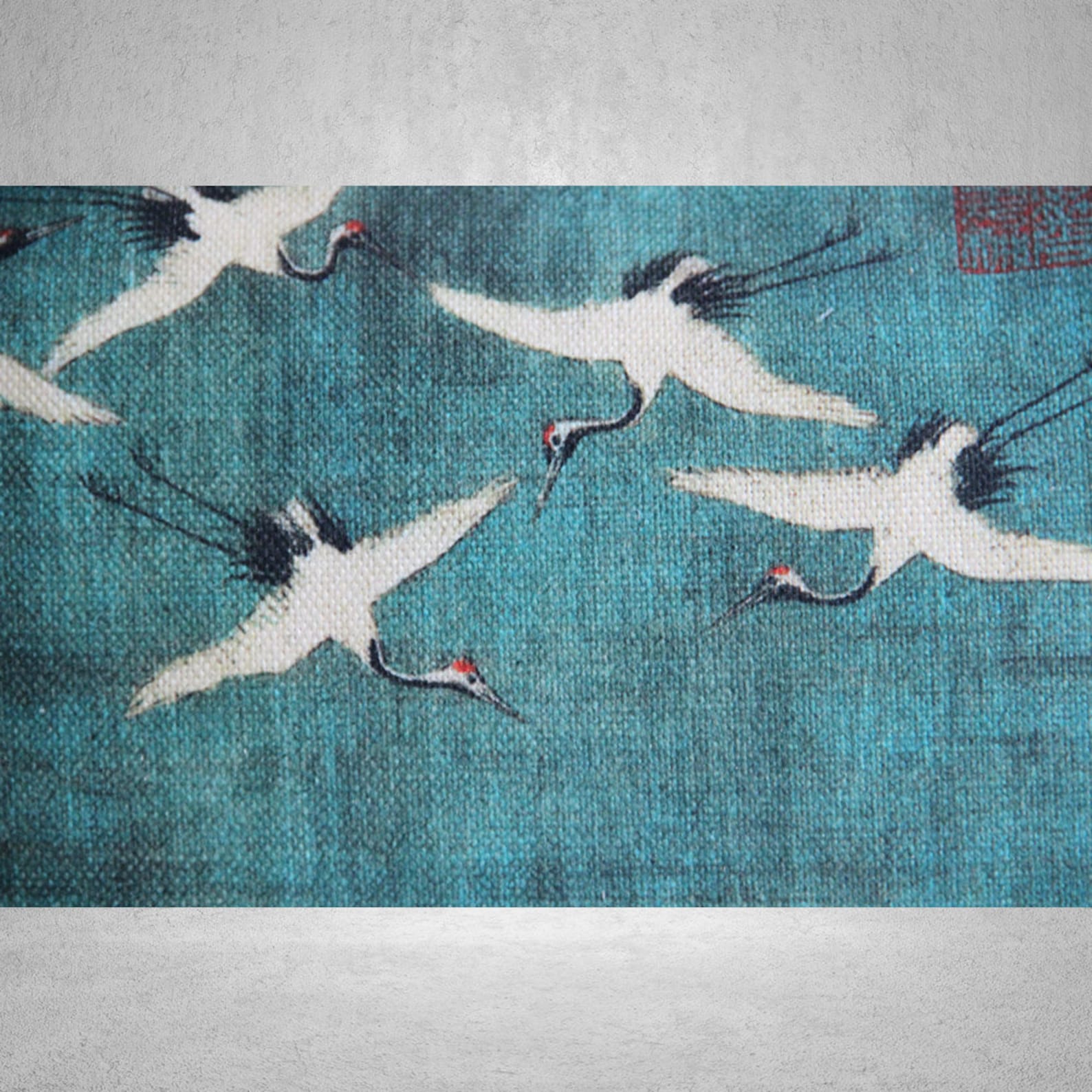 Ancient Song Dynasty Flying Cranes Throw Pillow Cover - Etsy