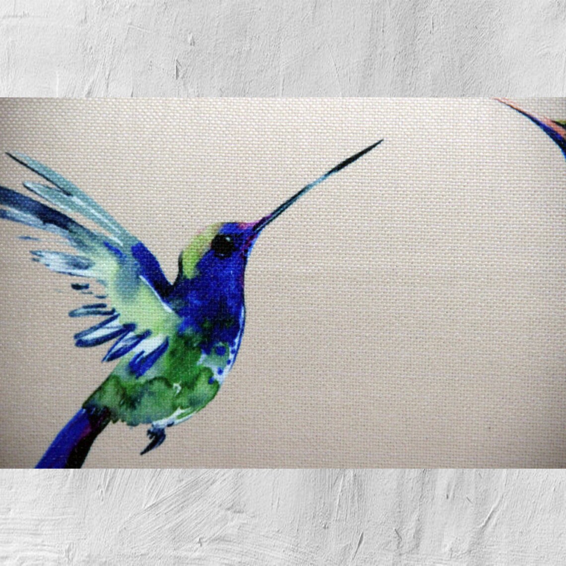 Hummingbirds Decor Cushion Cover Rectangle Decorative Pillow | Etsy