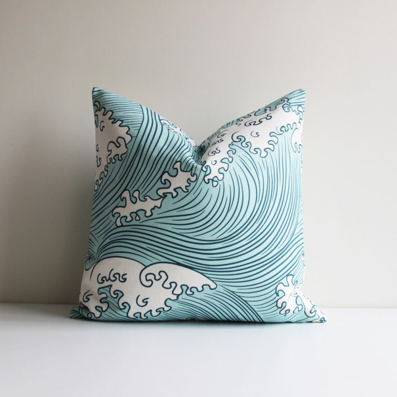 Waves Pillow - Etsy